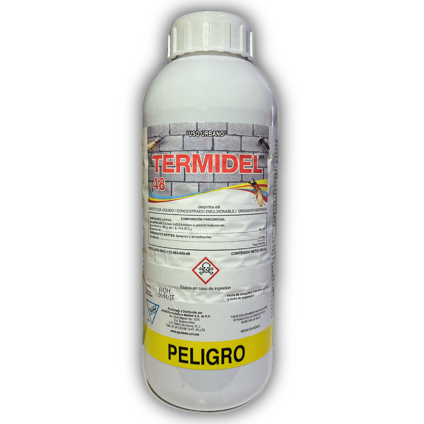 INSECTICIDA TERMIDEL 48 (Clorpirifos 48%) – Tienda Urban Green